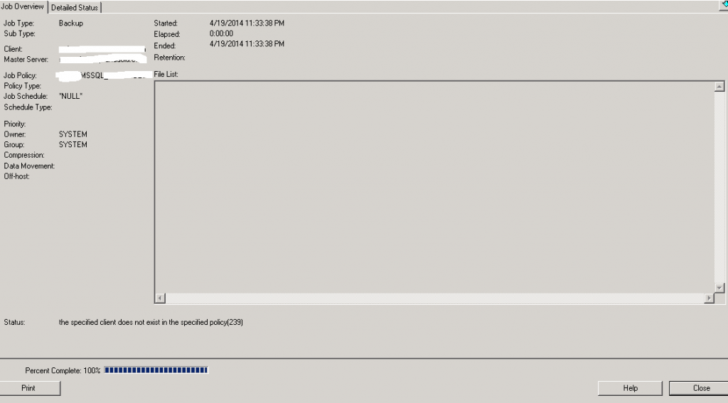 Netbackup status code 239 – Sys Articles